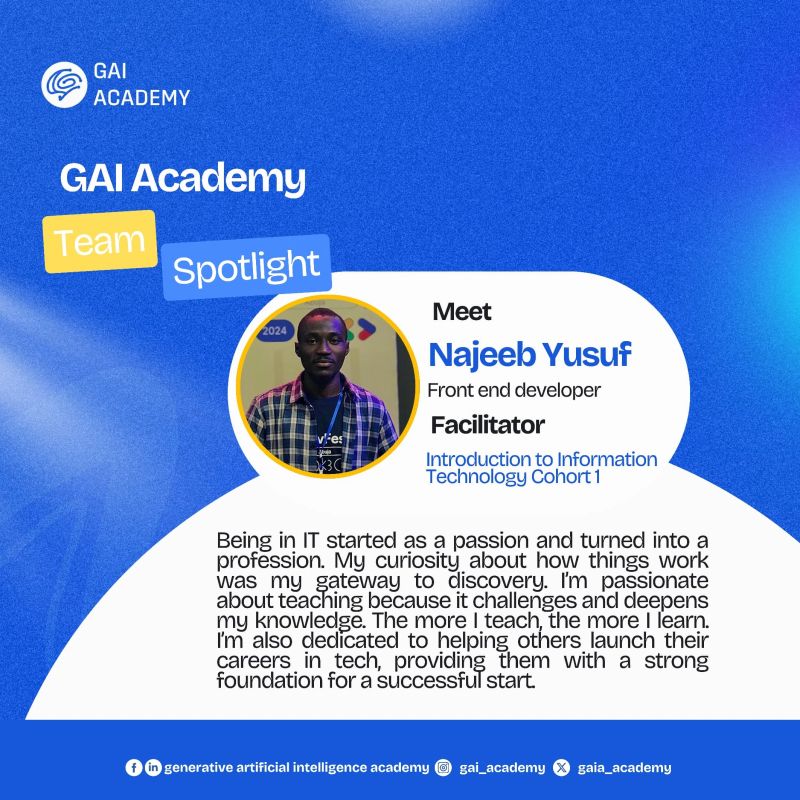 Generative Artificial Intelligence Academy on LinkedIn: Meet Najeeb ... Generative Artificial Intelligence Academy on LinkedIn: Meet Najeeb ...