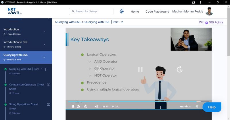Avula Madhan Mohan Reddy on LinkedIn: #day4 #sql #nxtwave #ccbp #ccbp4 Avula Madhan Mohan Reddy on LinkedIn: #day4 #sql #nxtwave #ccbp #ccbp4