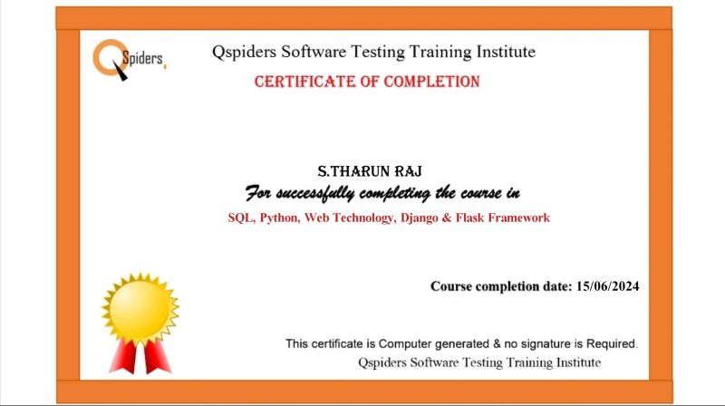 Tharun Raj S on LinkedIn: #python #fullstackdeveloper Tharun Raj S on LinkedIn: #python #fullstackdeveloper