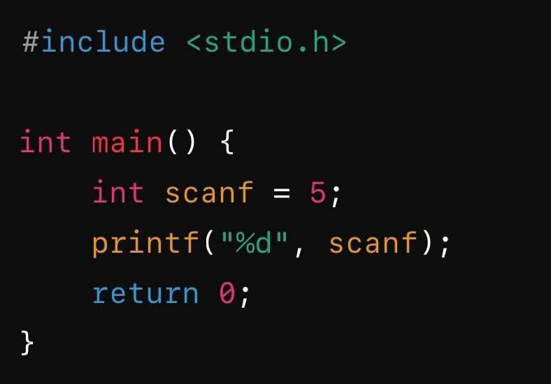 Prishu Gawalia on LinkedIn: Can we use predefined functions name as a ... Prishu Gawalia on LinkedIn: Can we use predefined functions name as a ...