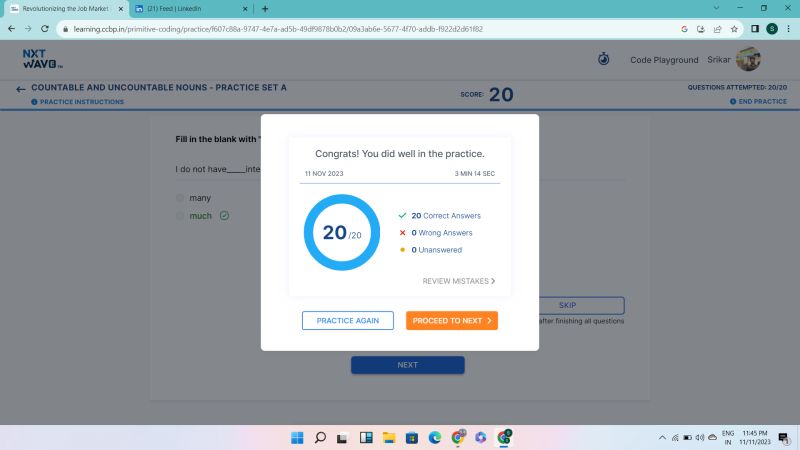 Srikar Moganti on LinkedIn: #day13 #30daysofcode #nxtwave #ccbp Srikar Moganti on LinkedIn: #day13 #30daysofcode #nxtwave #ccbp