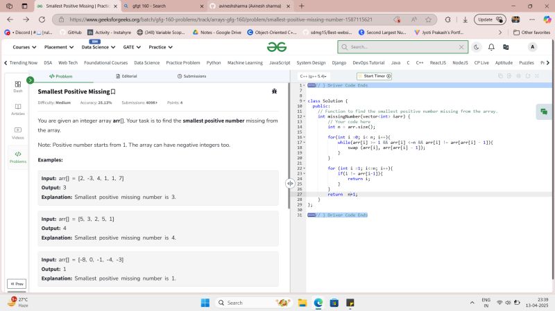 #geeksforgeeks #gfg160 #geekstreak2025 #dsa #problemsolving… | Avinesh ... #geeksforgeeks #gfg160 #geekstreak2025 #dsa #problemsolving… | Avinesh ...