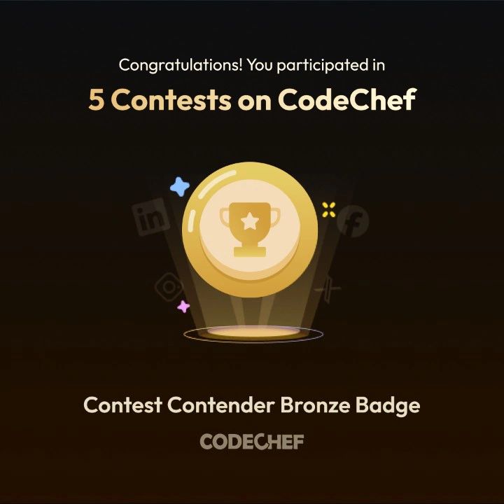 Himanshu Sharma on LinkedIn: #codechef #competitiveprogramming # ... Himanshu Sharma on LinkedIn: #codechef #competitiveprogramming # ...