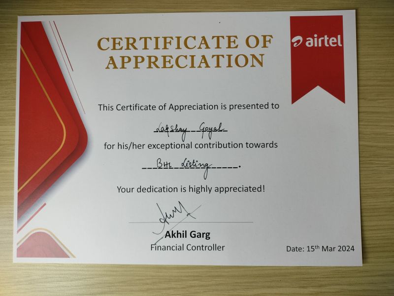 Lakshay Goyal on LinkedIn: #bhartihexacomlisted | 10 comments Lakshay Goyal on LinkedIn: #bhartihexacomlisted | 10 comments