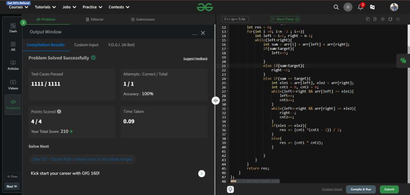 Deepak Katiyar on LinkedIn: #gfg160 #codingjourney #problemsolving #gfg ... Deepak Katiyar on LinkedIn: #gfg160 #codingjourney #problemsolving #gfg ...