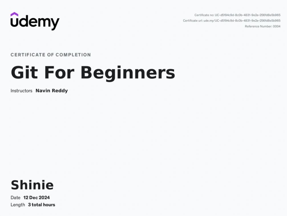 Shinie Kiruba on LinkedIn: #git #dvcs #udemy Shinie Kiruba on LinkedIn: #git #dvcs #udemy