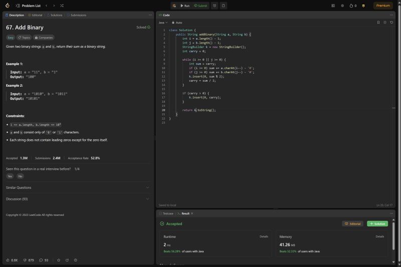 kiruthik kumar on LinkedIn: #100daysofcode #leetcodejava # ... kiruthik kumar on LinkedIn: #100daysofcode #leetcodejava # ...