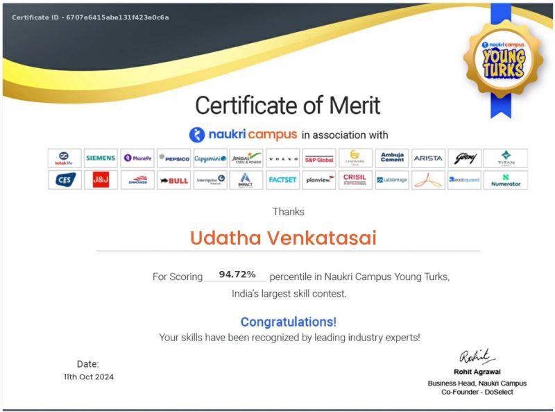 Udatha Venkatasai on LinkedIn: #technology #experts #coding #aptituderound Udatha Venkatasai on LinkedIn: #technology #experts #coding #aptituderound