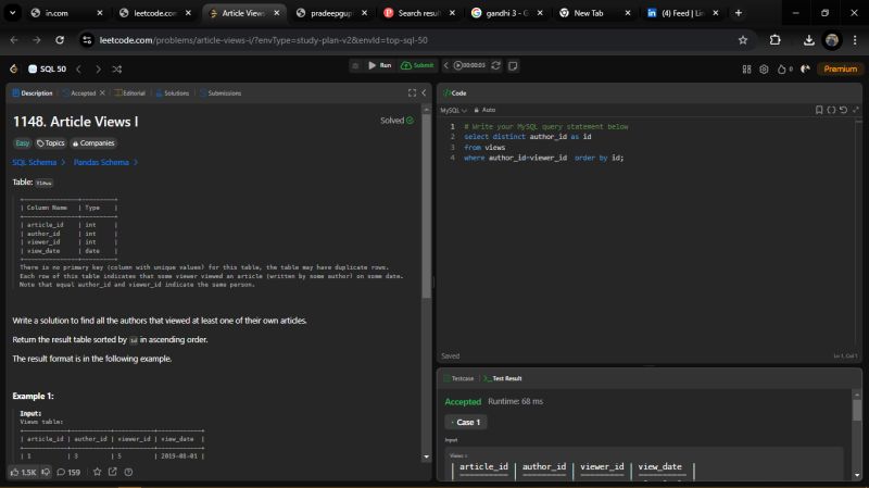 Pradeep Kumar on LinkedIn: #sqlchallenge #leetcode #learning #mysql #day3 Pradeep Kumar on LinkedIn: #sqlchallenge #leetcode #learning #mysql #day3