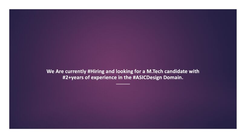 Madhu k on LinkedIn: #hiring #asicdesign #rtldesign #digitaldesign # ... Madhu k on LinkedIn: #hiring #asicdesign #rtldesign #digitaldesign # ...