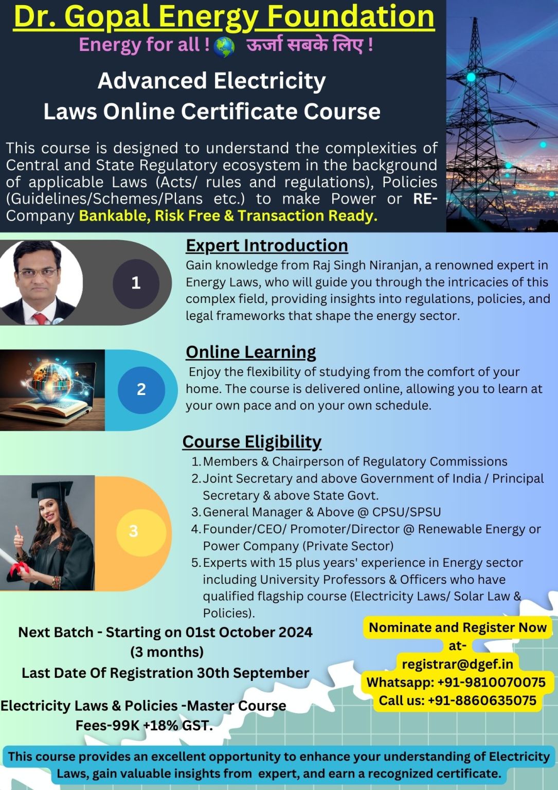 Dr. Gopal Energy Foundation posted on LinkedIn Dr. Gopal Energy Foundation posted on LinkedIn