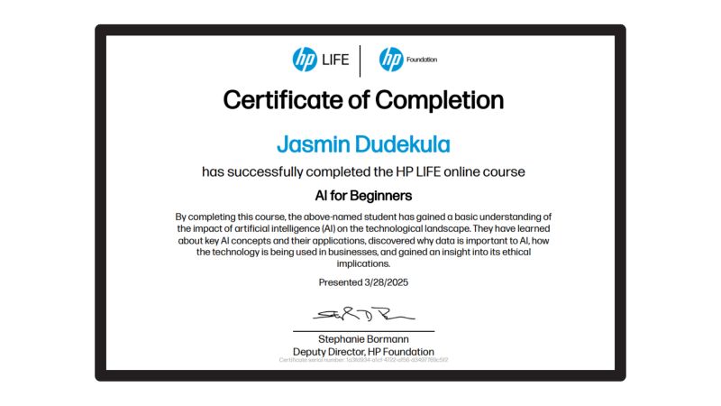 #ai #machinelearning #deeplearning #hplife | Jasmin Dudekula #ai #machinelearning #deeplearning #hplife | Jasmin Dudekula