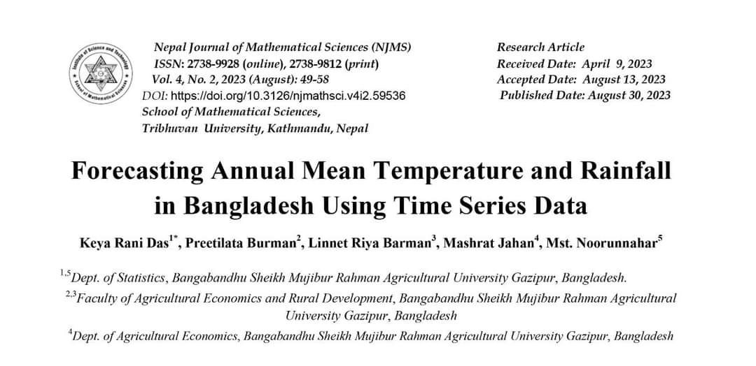 Our article published in Nepal Journal of Mathematical Sciences ... Our article published in Nepal Journal of Mathematical Sciences ...