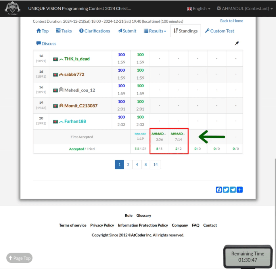 Ahmadul Hasan on LinkedIn: #atcoder #solved #ranked Ahmadul Hasan on LinkedIn: #atcoder #solved #ranked