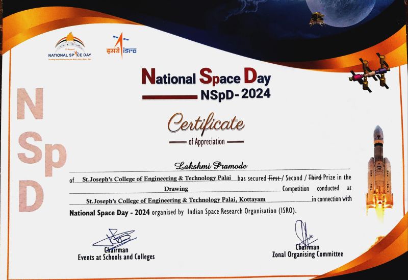 LAKSHMI PRAMODE on LinkedIn: #nationalspaceday #drawingcompetition # ... LAKSHMI PRAMODE on LinkedIn: #nationalspaceday #drawingcompetition # ...
