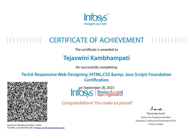 Kambhampati Tejaswini on LinkedIn: #html #css #javascript # ... Kambhampati Tejaswini on LinkedIn: #html #css #javascript # ...