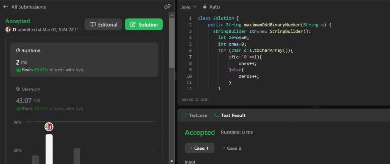 How I solved LeetCode problem 2864 | Deepak Kumar Chauhan posted on the ... How I solved LeetCode problem 2864 | Deepak Kumar Chauhan posted on the ...
