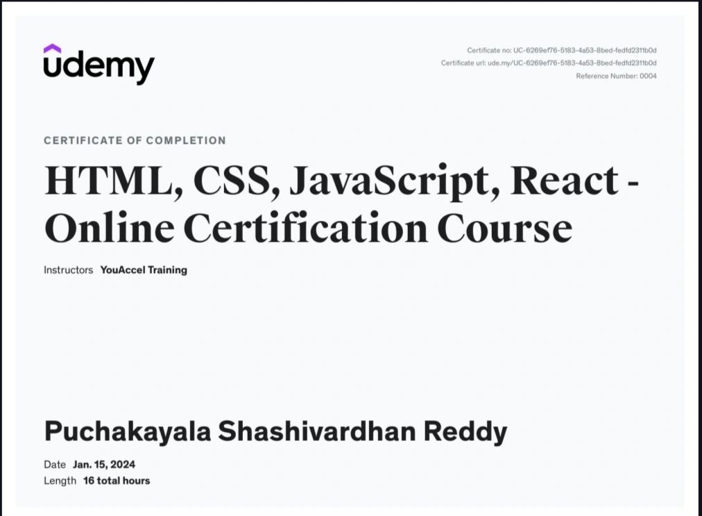 PUCHAKAYALA SHASHIVARDHAN REDDY on LinkedIn: #codingjourney # ... PUCHAKAYALA SHASHIVARDHAN REDDY on LinkedIn: #codingjourney # ...