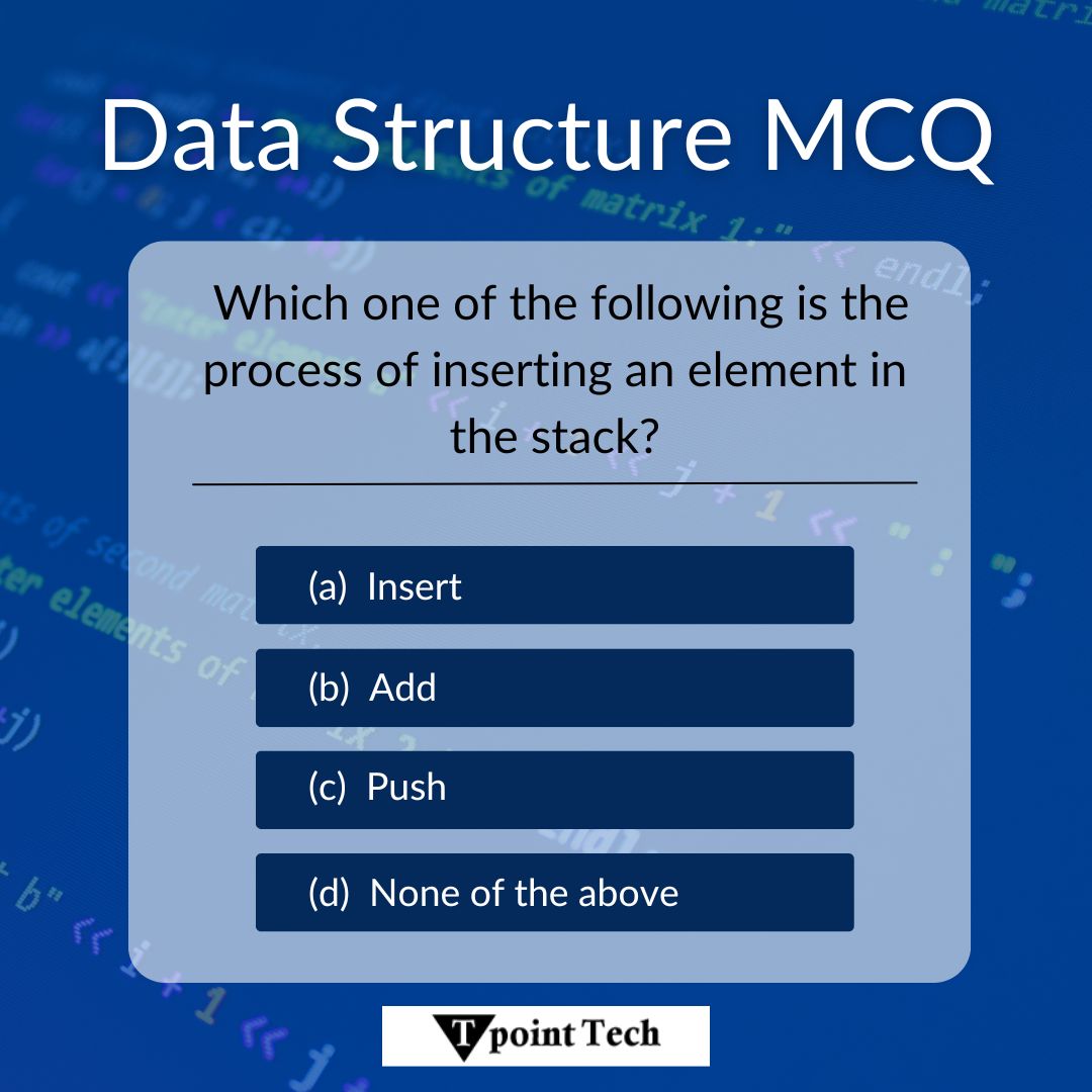 Tpoint Tech on LinkedIn: #datastructures #codingquiz #techchallenge # ... Tpoint Tech on LinkedIn: #datastructures #codingquiz #techchallenge # ...