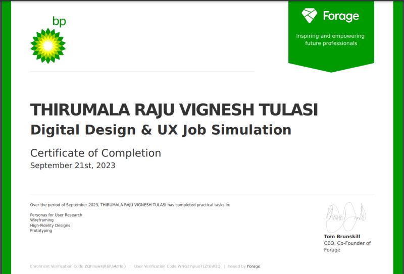 Digital Design & UX Job Simulation Certificate! | vignesh tulasi Digital Design & UX Job Simulation Certificate! | vignesh tulasi