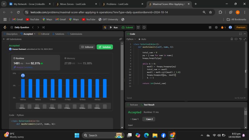 Hassan Rasheed on LinkedIn: #100daysofleetcode #maximal_score_after ... Hassan Rasheed on LinkedIn: #100daysofleetcode #maximal_score_after ...