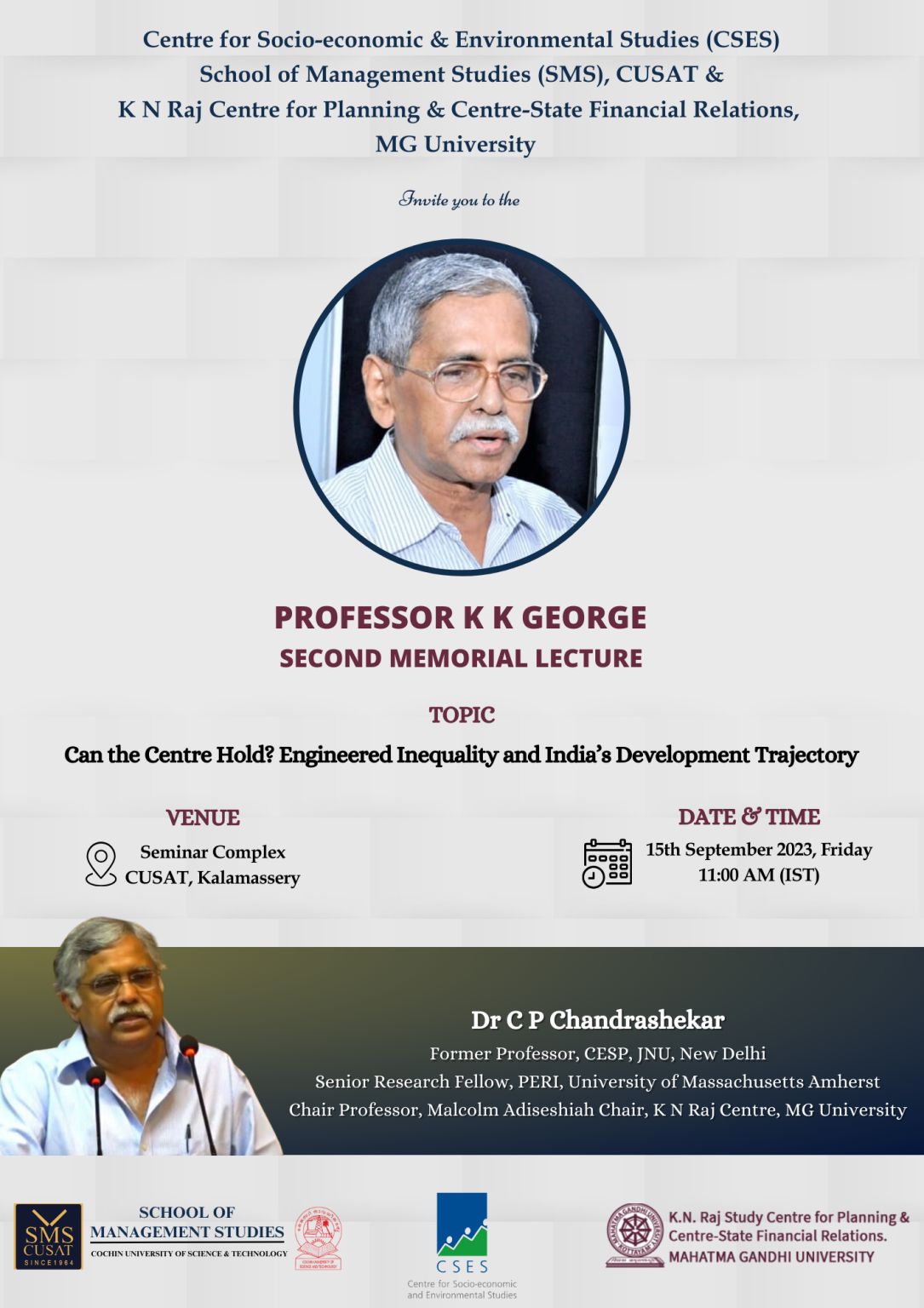 CSES India on LinkedIn: We extend our invitation to the Professor K K ... CSES India on LinkedIn: We extend our invitation to the Professor K K ...
