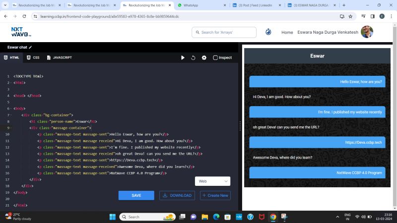 ESWAR NAGA DURGA VENKATESH MEESALA on LinkedIn: #day6 #30daysofcoding # ... ESWAR NAGA DURGA VENKATESH MEESALA on LinkedIn: #day6 #30daysofcoding # ...