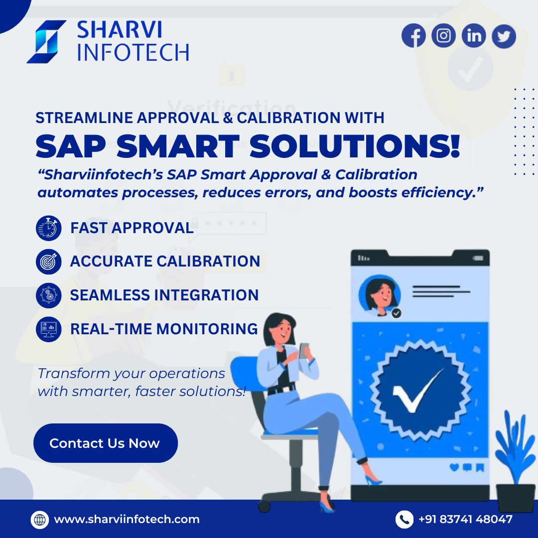 #sap #smartapproval #calibration #automation #sharviinfotech… | Sharvi ... #sap #smartapproval #calibration #automation #sharviinfotech… | Sharvi ...