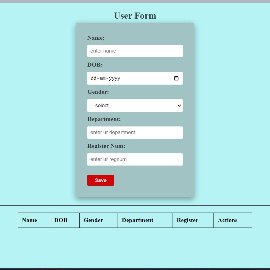 A. sheyam on LinkedIn: Student Form using HTML, CSS, and JavaScript ... A. sheyam on LinkedIn: Student Form using HTML, CSS, and JavaScript ...