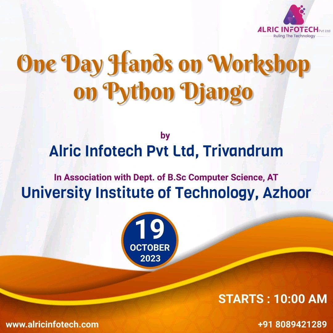 Alric Infotech Pvt Ltd on LinkedIn: #python #django #internship #training Alric Infotech Pvt Ltd on LinkedIn: #python #django #internship #training