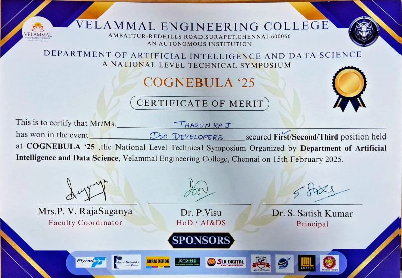 #programming #firstprize | THARUN RAJ #programming #firstprize | THARUN RAJ