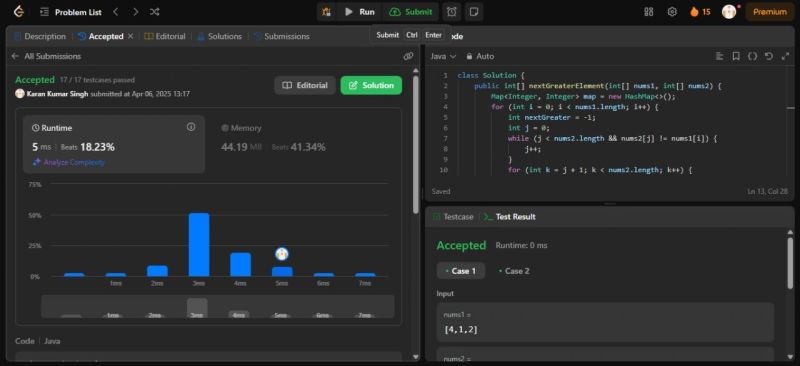 #100daysofcode #leetcode #problemsolving #monotonicstack | karan singh #100daysofcode #leetcode #problemsolving #monotonicstack | karan singh
