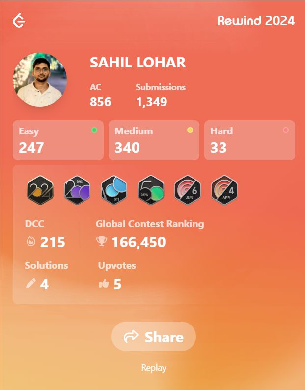 Sahil Lohar on LinkedIn: #codingjourney #leetcode #continuouslearning # ... Sahil Lohar on LinkedIn: #codingjourney #leetcode #continuouslearning # ...