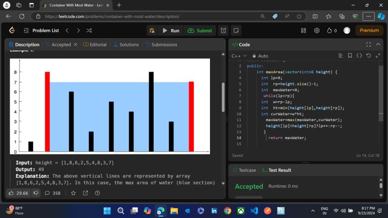 Mansi Singhal on LinkedIn: #codingchallenge #containerwithmostwater # ... Mansi Singhal on LinkedIn: #codingchallenge #containerwithmostwater # ...