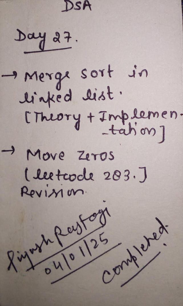 Piyush Rastogi on LinkedIn: #dsa #codingjourney #90daysofdsa # ... Piyush Rastogi on LinkedIn: #dsa #codingjourney #90daysofdsa # ...