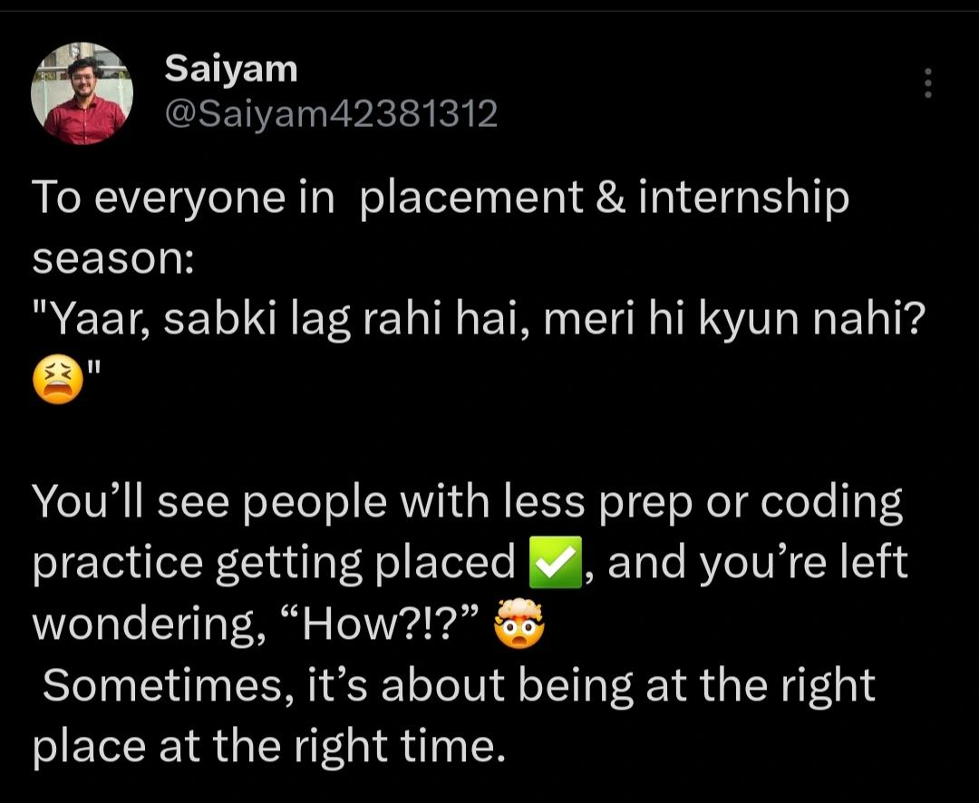 Saiyam Sachdeva on LinkedIn: #placement #jobs #hiring #interviews # ... Saiyam Sachdeva on LinkedIn: #placement #jobs #hiring #interviews # ...