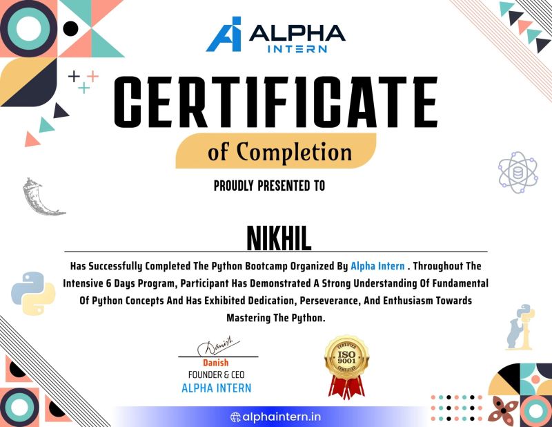 Nikhil . on LinkedIn: #python #ai #machinelearning #continuouslearning Nikhil . on LinkedIn: #python #ai #machinelearning #continuouslearning