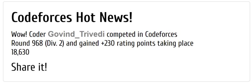 Govind Trivedi on LinkedIn: #codeforce #coding #cp Govind Trivedi on LinkedIn: #codeforce #coding #cp