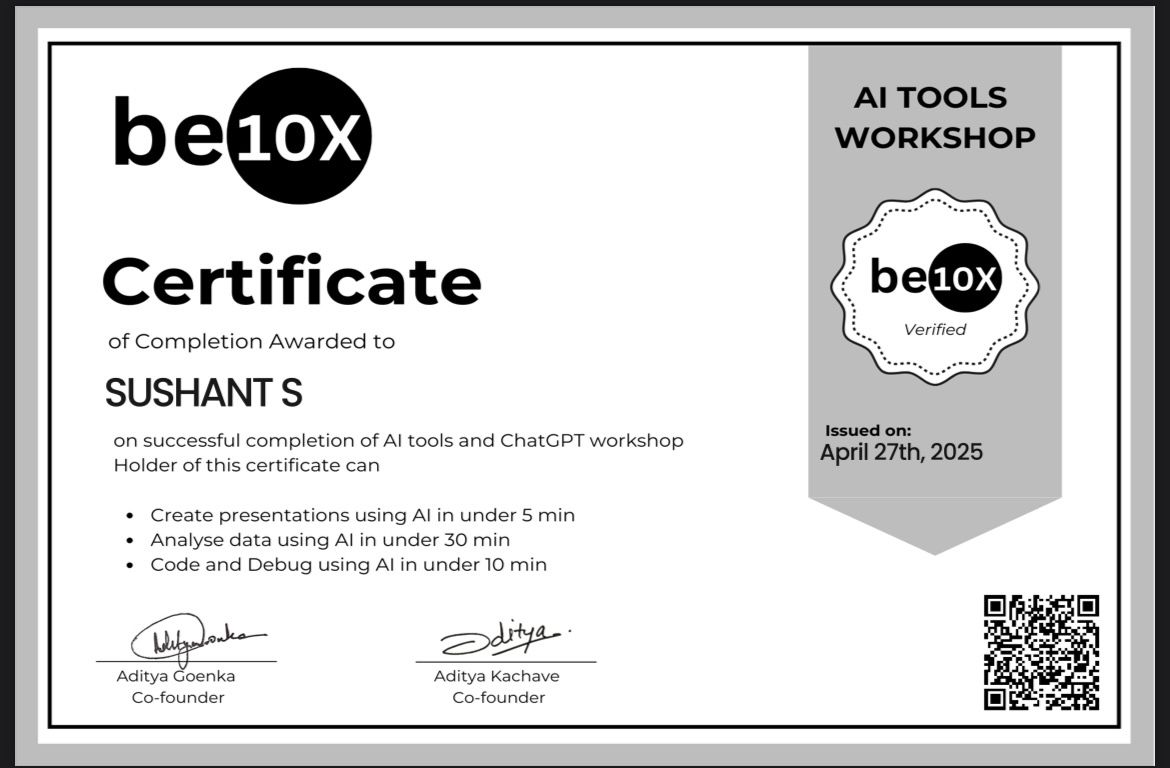 #ai #chatgpt #be10x #learningneverstops #artificialintelligence # ... #ai #chatgpt #be10x #learningneverstops #artificialintelligence # ...