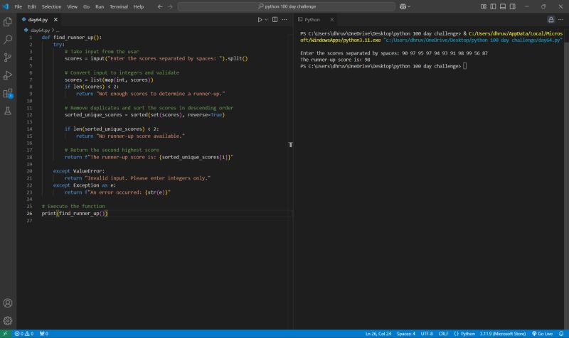 DHRUV SHARMA on LinkedIn: #100dayscodechallenge #how #python ... DHRUV SHARMA on LinkedIn: #100dayscodechallenge #how #python ...