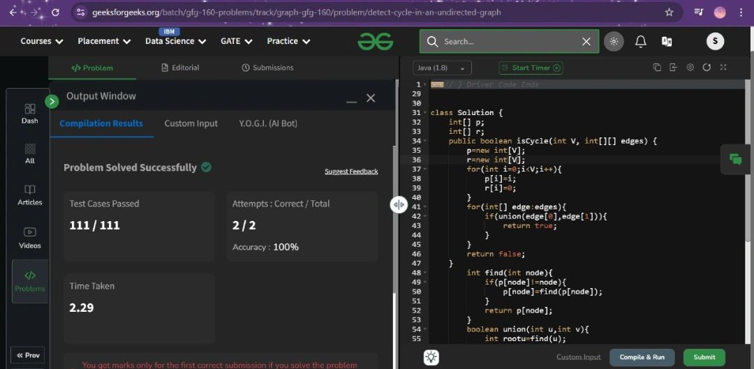 #dsa #geeksforgeeks #graphtheory #cycledetection #codingjourney ... #dsa #geeksforgeeks #graphtheory #cycledetection #codingjourney ...