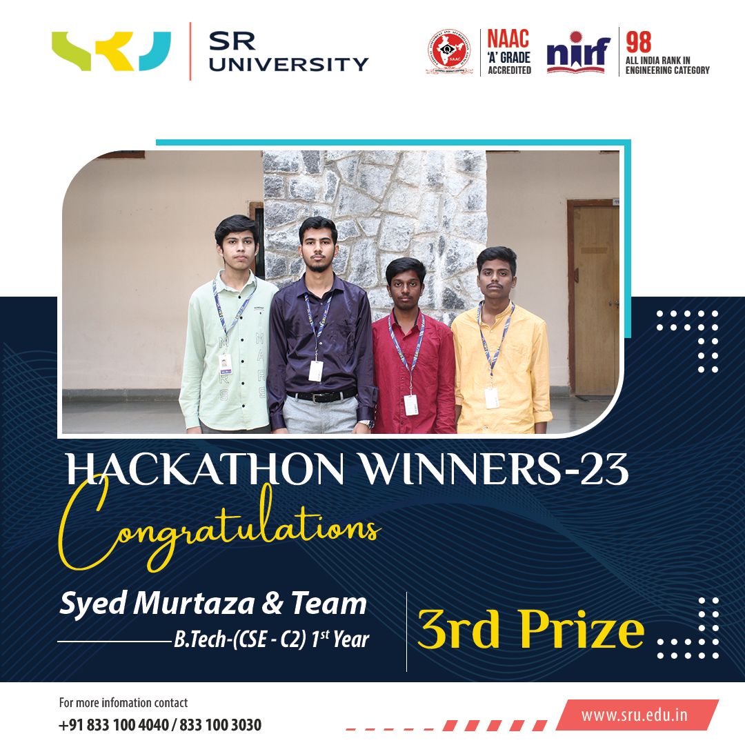 SR University on LinkedIn: #hackathon #sru #sruniversity #btech # ... SR University on LinkedIn: #hackathon #sru #sruniversity #btech # ...