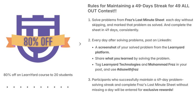 #dsawithfraz | LearnYard Technologies FZ-LLC #dsawithfraz | LearnYard Technologies FZ-LLC