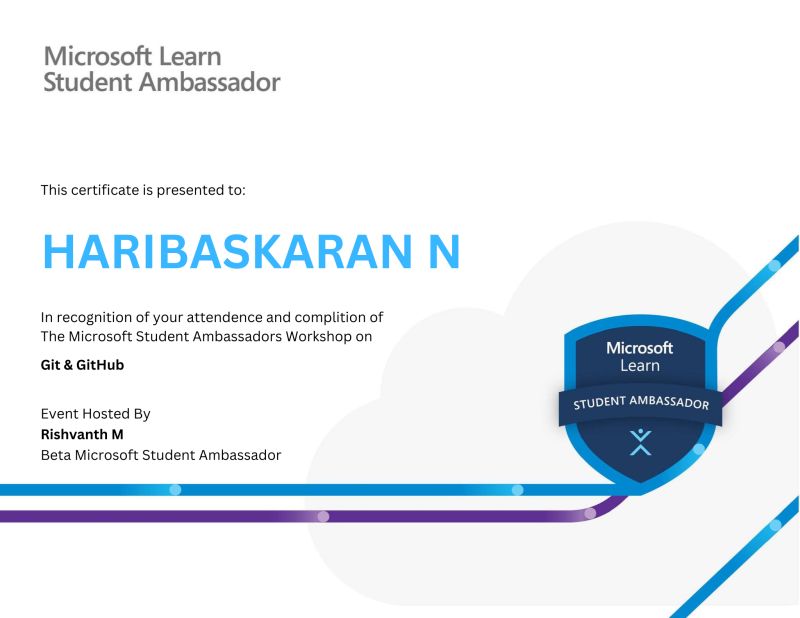 HARIBASKARAN N on LinkedIn: #github HARIBASKARAN N on LinkedIn: #github