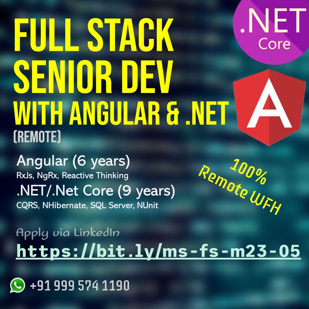 Ananthan Unni on LinkedIn: #developer #aspnetcore #aspnet #dontnet #angular Ananthan Unni on LinkedIn: #developer #aspnetcore #aspnet #dontnet #angular