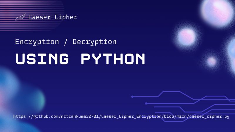 Nitish Kumar on LinkedIn: #python #cryptography #coding # ... Nitish Kumar on LinkedIn: #python #cryptography #coding # ...
