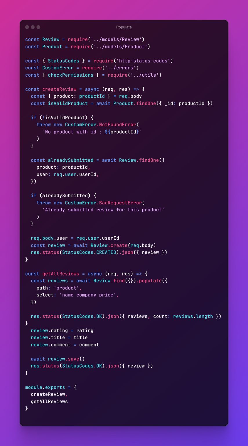 Dina Fine on LinkedIn: #mern #express #mongoose #databases #populate # ... Dina Fine on LinkedIn: #mern #express #mongoose #databases #populate # ...