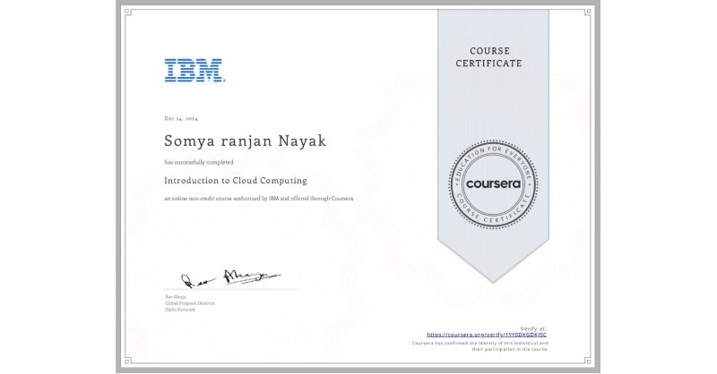 Somyaranjan Nayak on LinkedIn: #cloudcomputing #ibm #coursera # ... Somyaranjan Nayak on LinkedIn: #cloudcomputing #ibm #coursera # ...