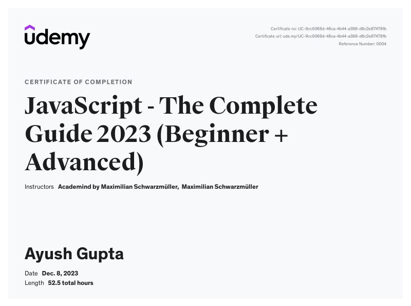 Ayush Gupta on LinkedIn: #javascript #webdevelopment #continuouslearning Ayush Gupta on LinkedIn: #javascript #webdevelopment #continuouslearning