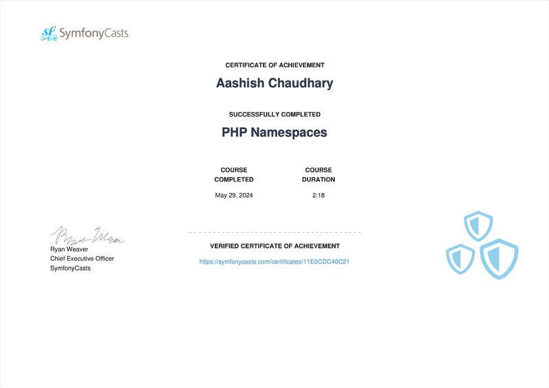 Aashish Chaudhary on LinkedIn: #php #namespaces #code Aashish Chaudhary on LinkedIn: #php #namespaces #code